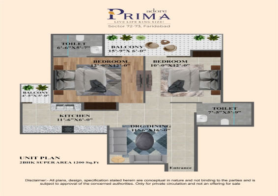 Adore Prima in Sector 72, Faridabad by Adore Group - RealEstateIndia.Com