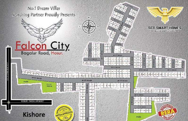 Falcon City in Bagalur Road, Hosur by SCT Smart Homes - RealEstateIndia.Com