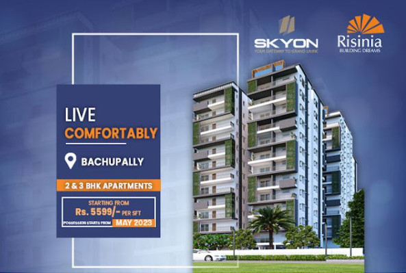 Skyon in Bachupally, Hyderabad by Risinia Builders - RealEstateIndia.Com
